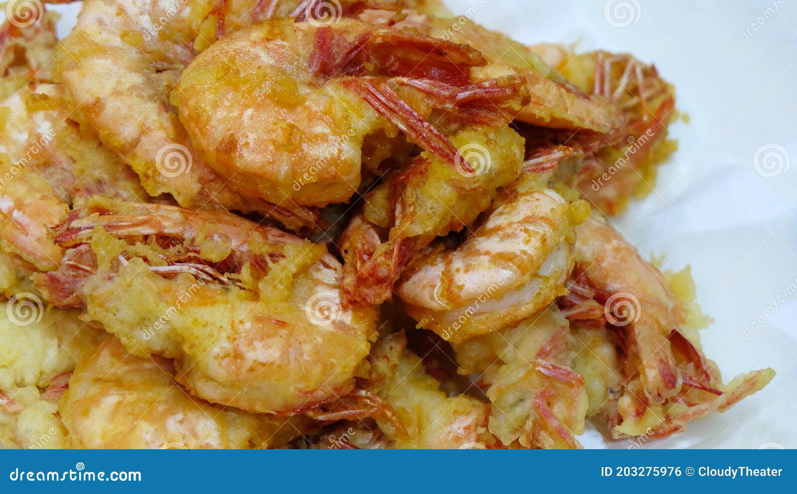 Chinese Style Fried Prawns with Shells. Stock Photo - Image of fried ...