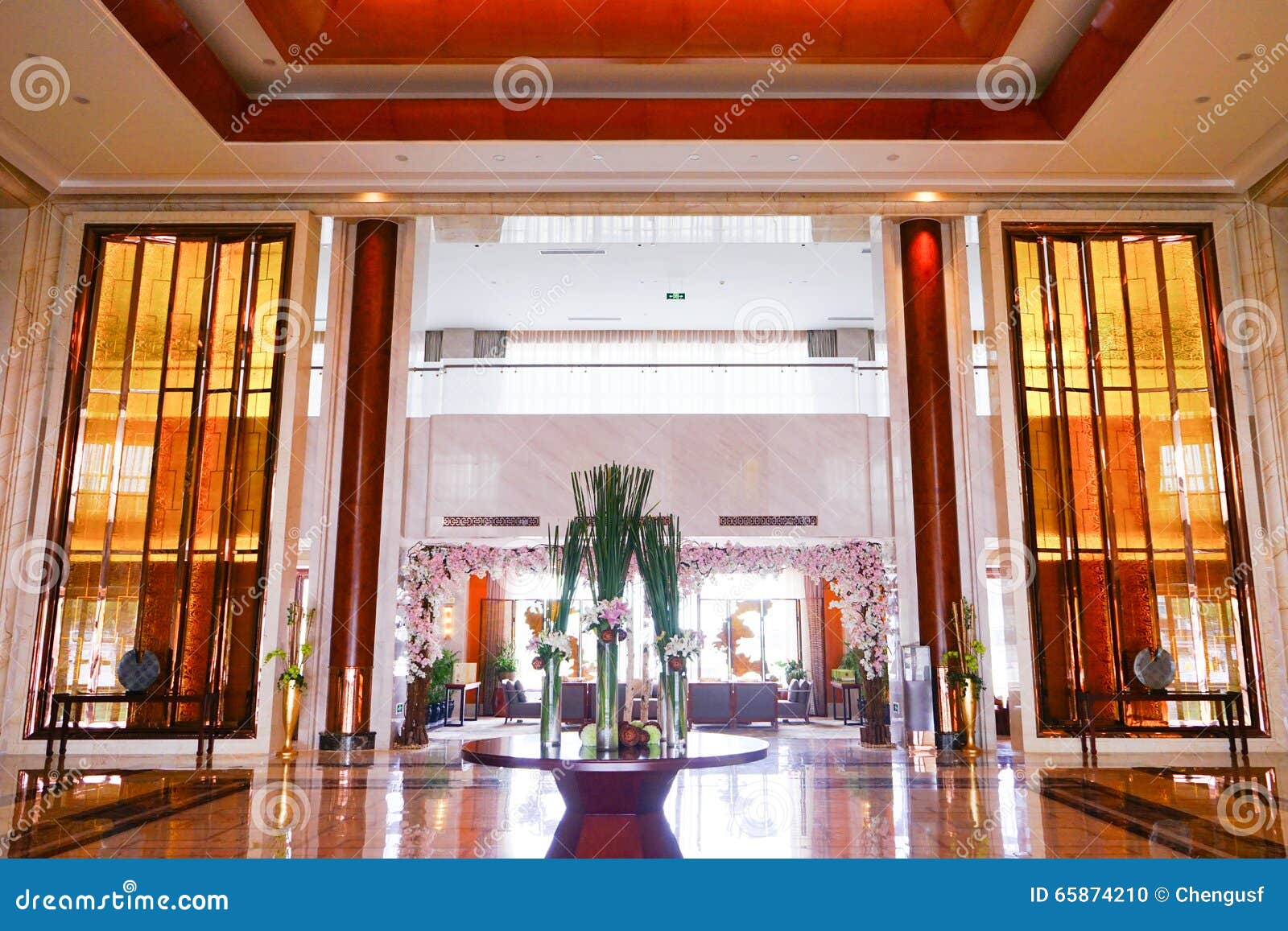 Chinese style hotel stock photo. Image of hall, lodging - 65874210