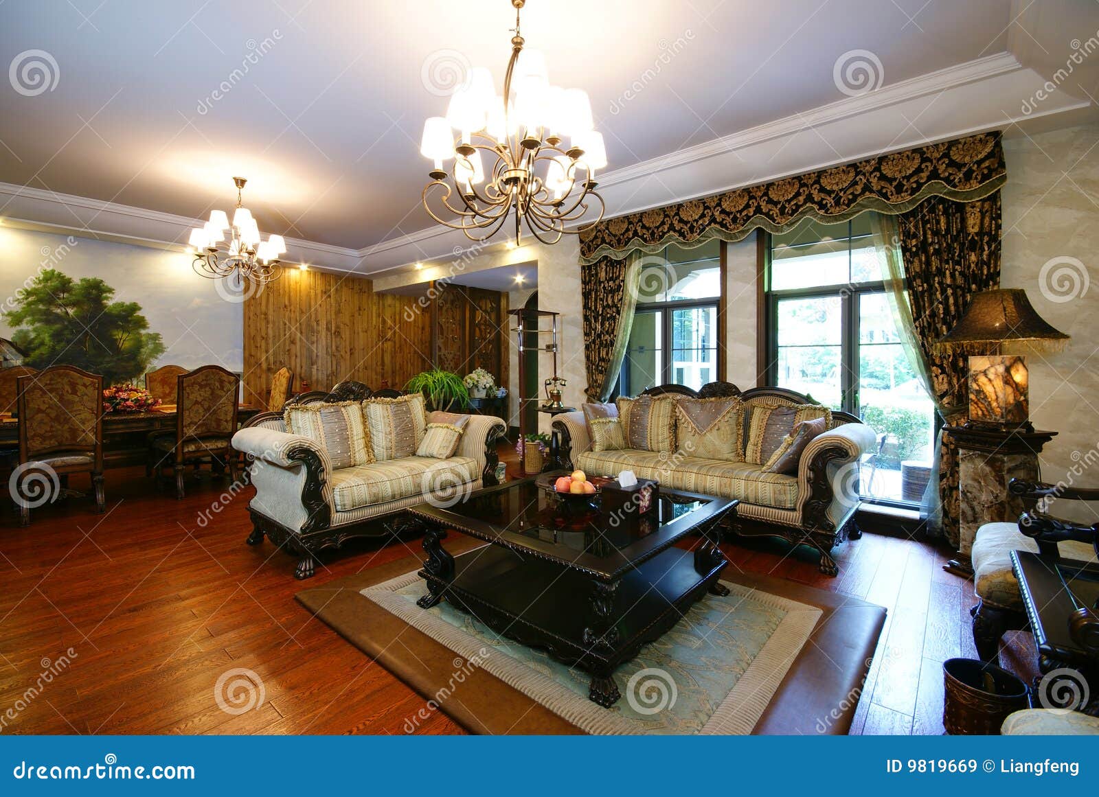 Chinese style house stock image. Image of indoor, estate - 9819669