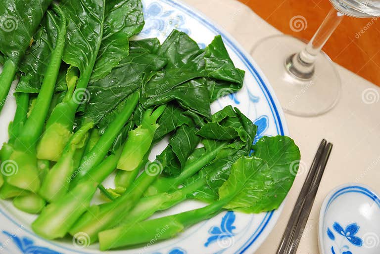 Chinese Style Leafy Vegetables Stock Image - Image of cuisine, oriental ...