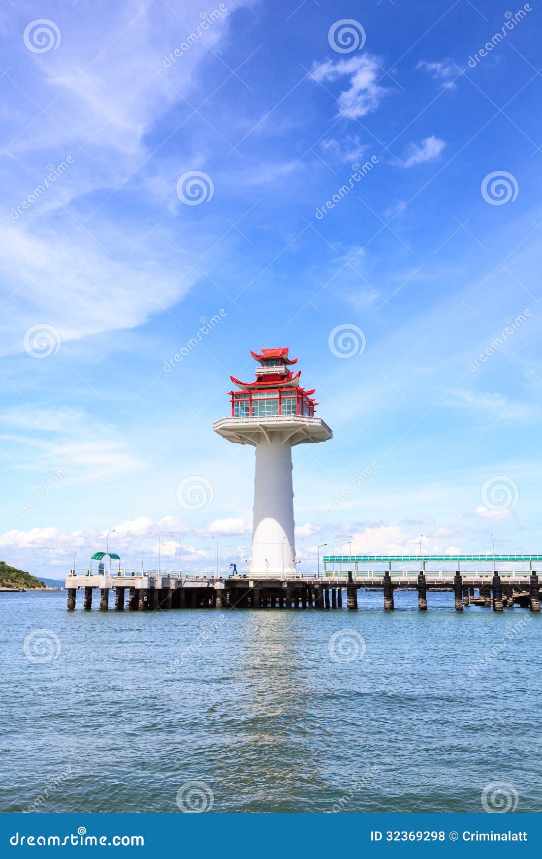 Chinese style lighthouse stock photo. Image of chinese - 32369298