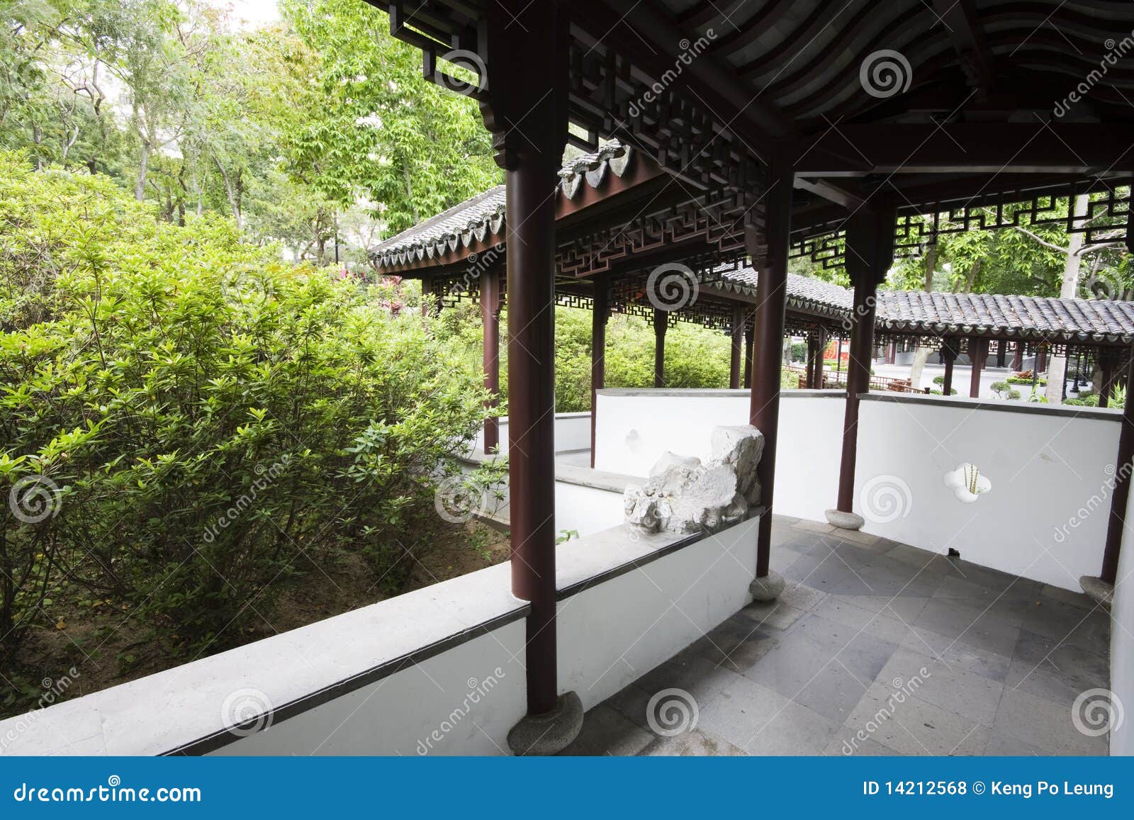Chinese Style Path in Garden Stock Photo - Image of asian, ancient ...