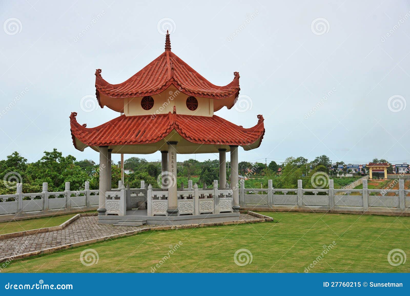 Chinese Style Pavilion stock image. Image of shelter - 27760215