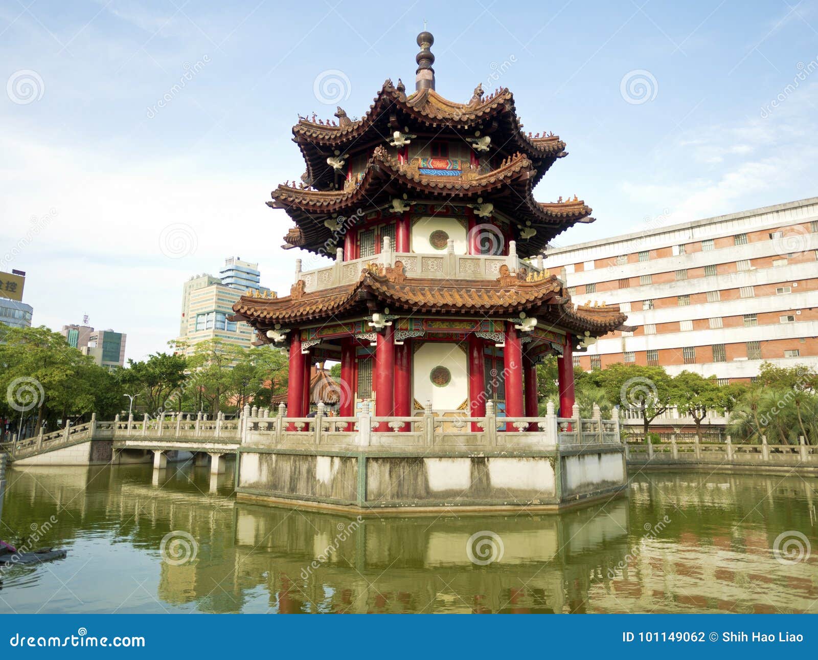 Chinese style pavilion stock photo. Image of view, traditional - 101149062