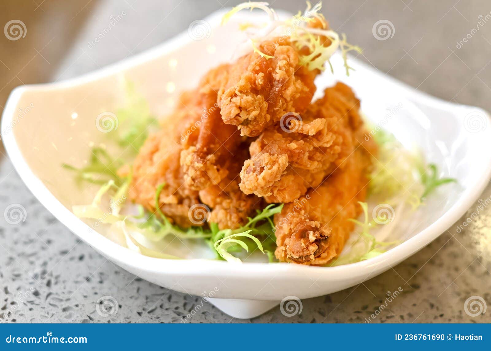 Chinese Style Prawn Paste Fried Chicken Drumlets Stock Photo - Image of ...