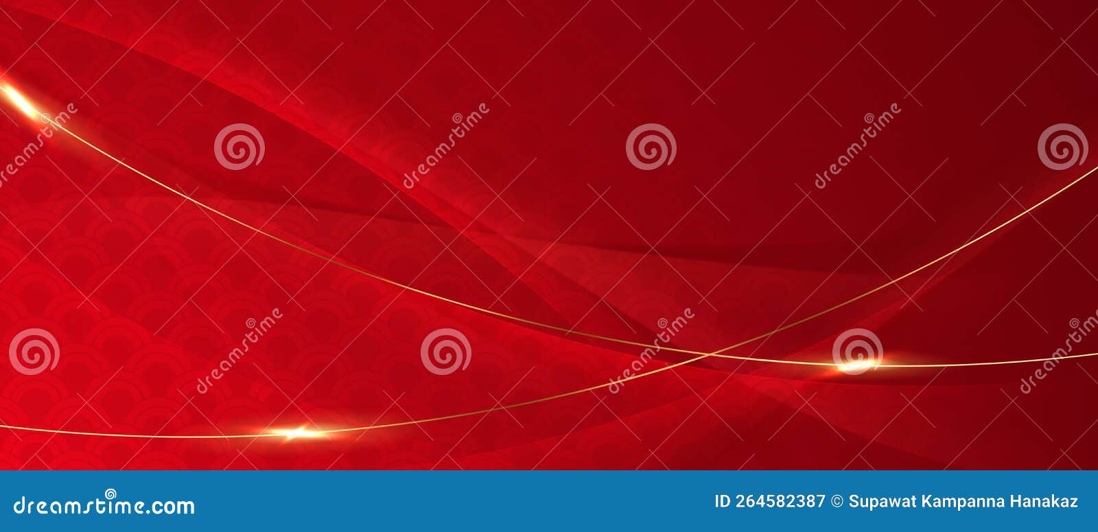 Chinese Style Red Wave Pattern Background Design Luxury Vector ...