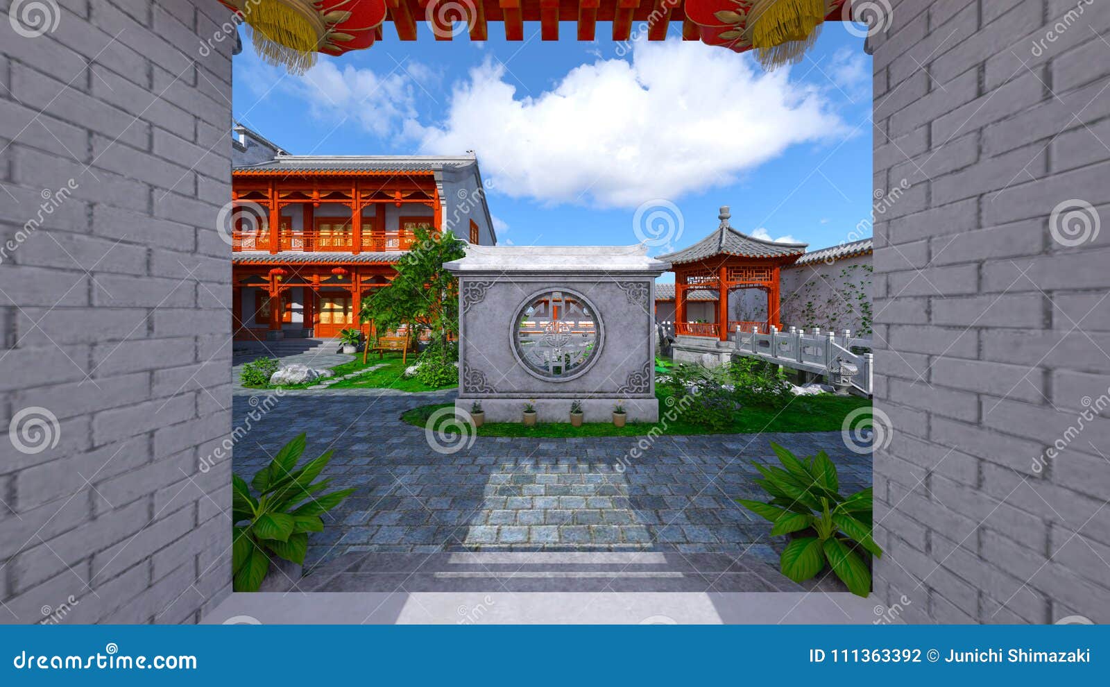 Chinese Courtyard Stock Photo | CartoonDealer.com #68670432