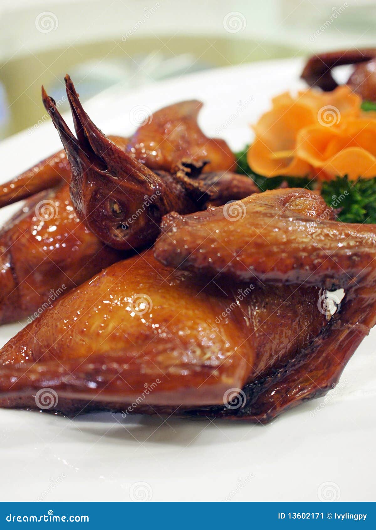Chinese Style Roasted Pigeon Stock Image - Image of pigeon, cuisine ...