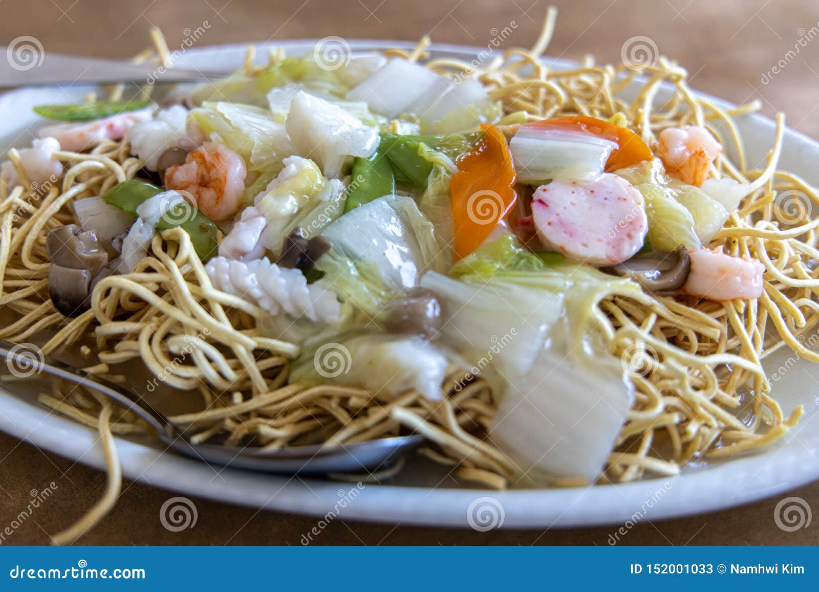 Chinese Style Seafood Noodle Stock Image - Image of asian, fried: 152001033