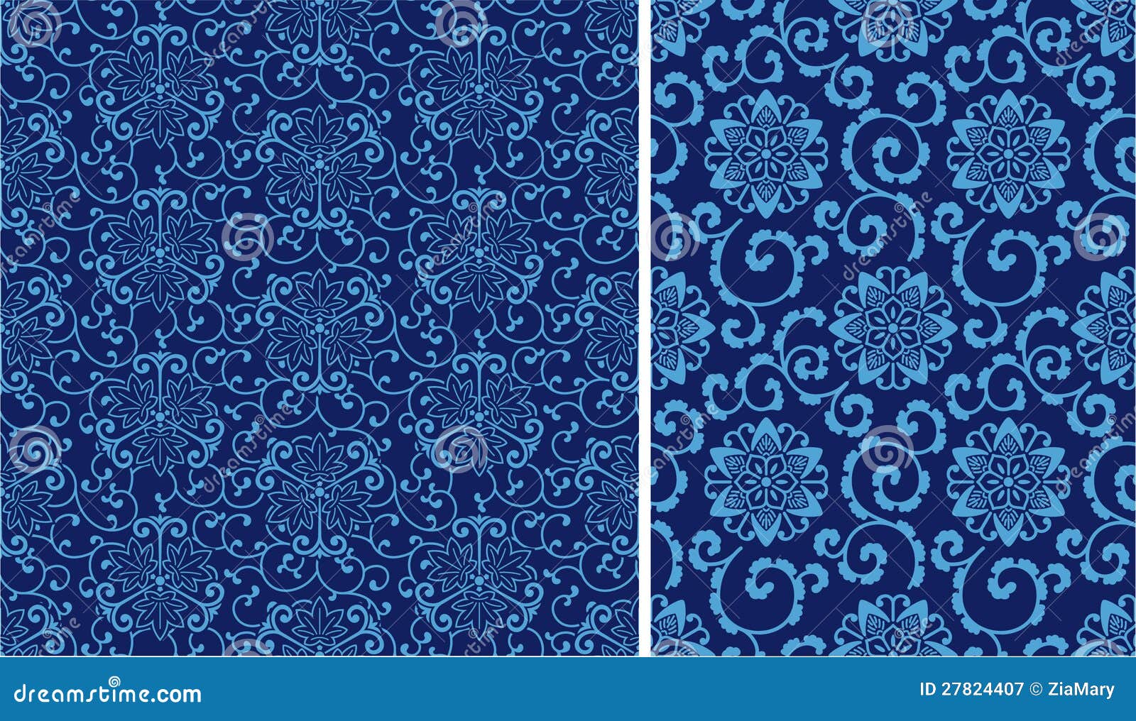 Chinese Style Seamless Pattern Stock Vector - Illustration of flower ...