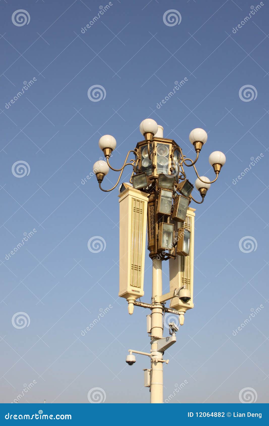 Chinese style street lamps stock photo. Image of illuminating - 12064882