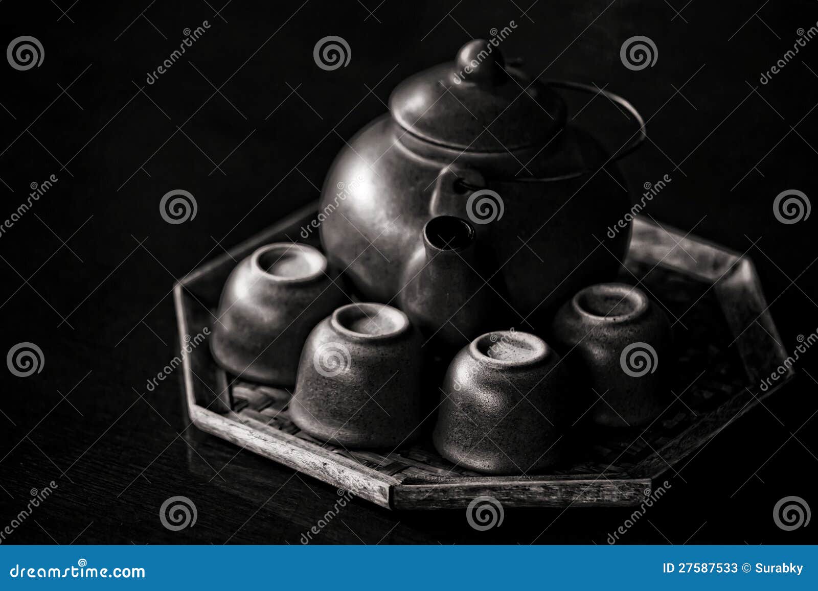 Chinese style tea set stock image. Image of asian, natural - 27587533