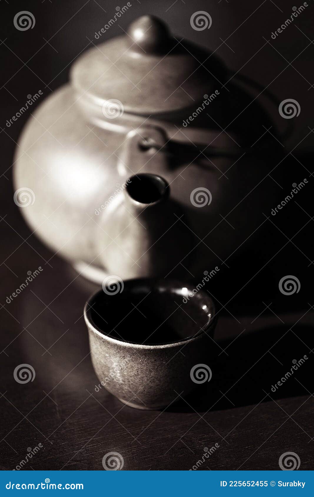 Chinese style tea set stock image. Image of freshness - 225652455