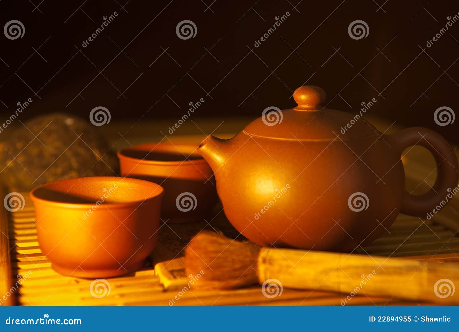 Chinese Style Teapot and Teacup Stock Image - Image of culture ...