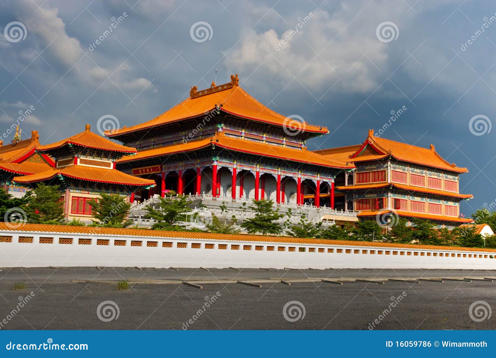 Chinese style temple stock photo. Image of architecture - 16059786