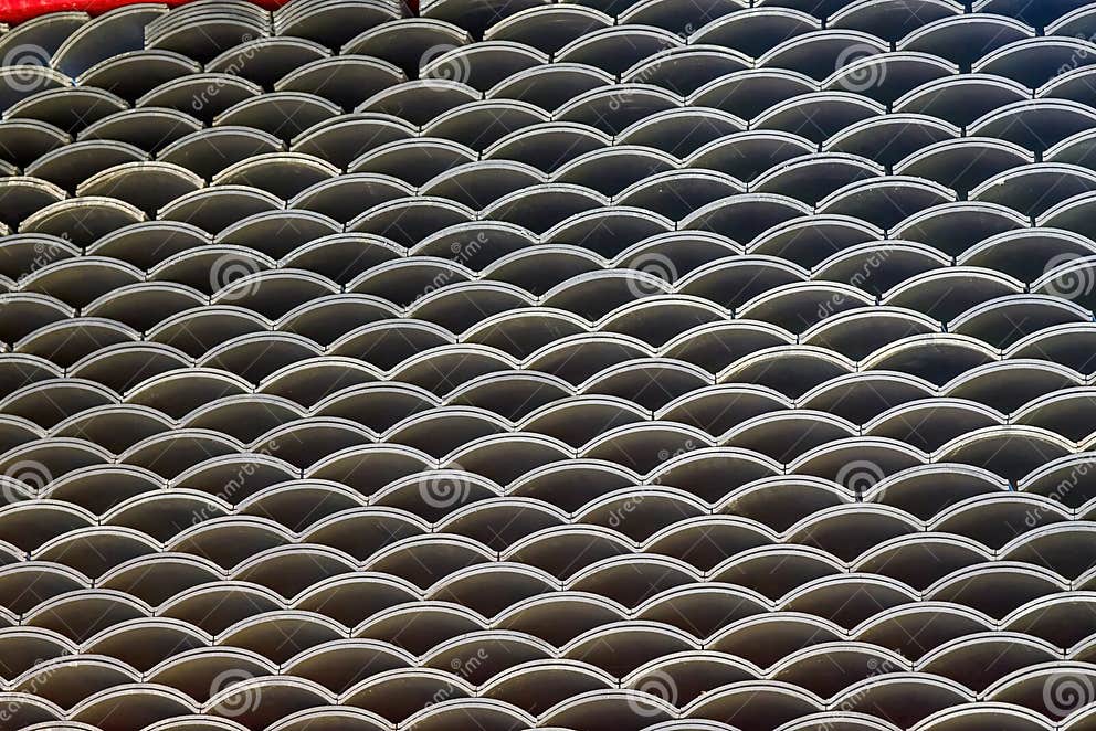 Chinese Style Wall Made of Tiles Stock Photo - Image of garden, color ...