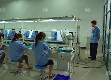 Chinese sweatshop interior editorial stock photo. Image of china - 4185293