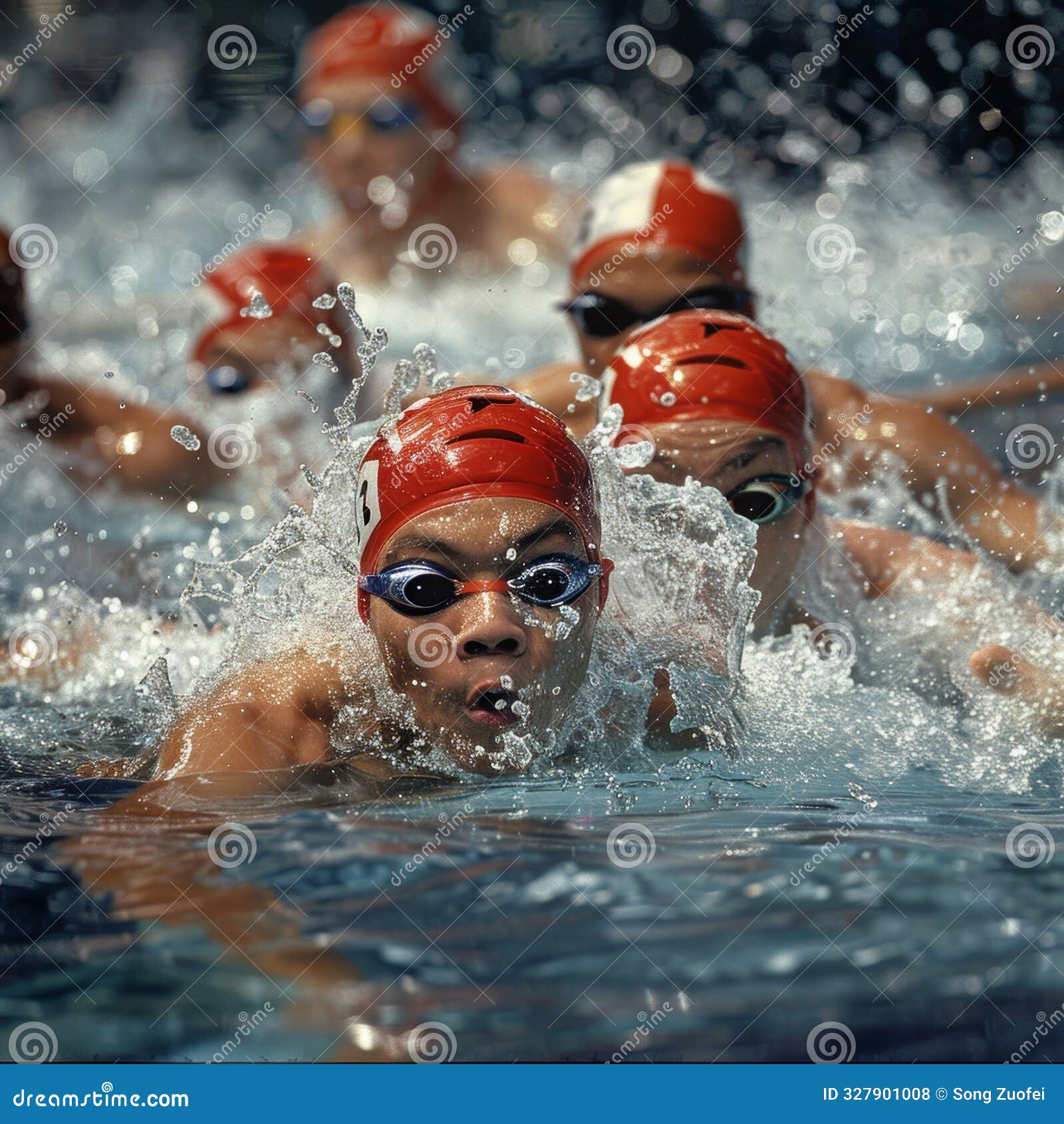 Chinese Swimmers Showcase Teamwork and Synchronization in Dynamic ...