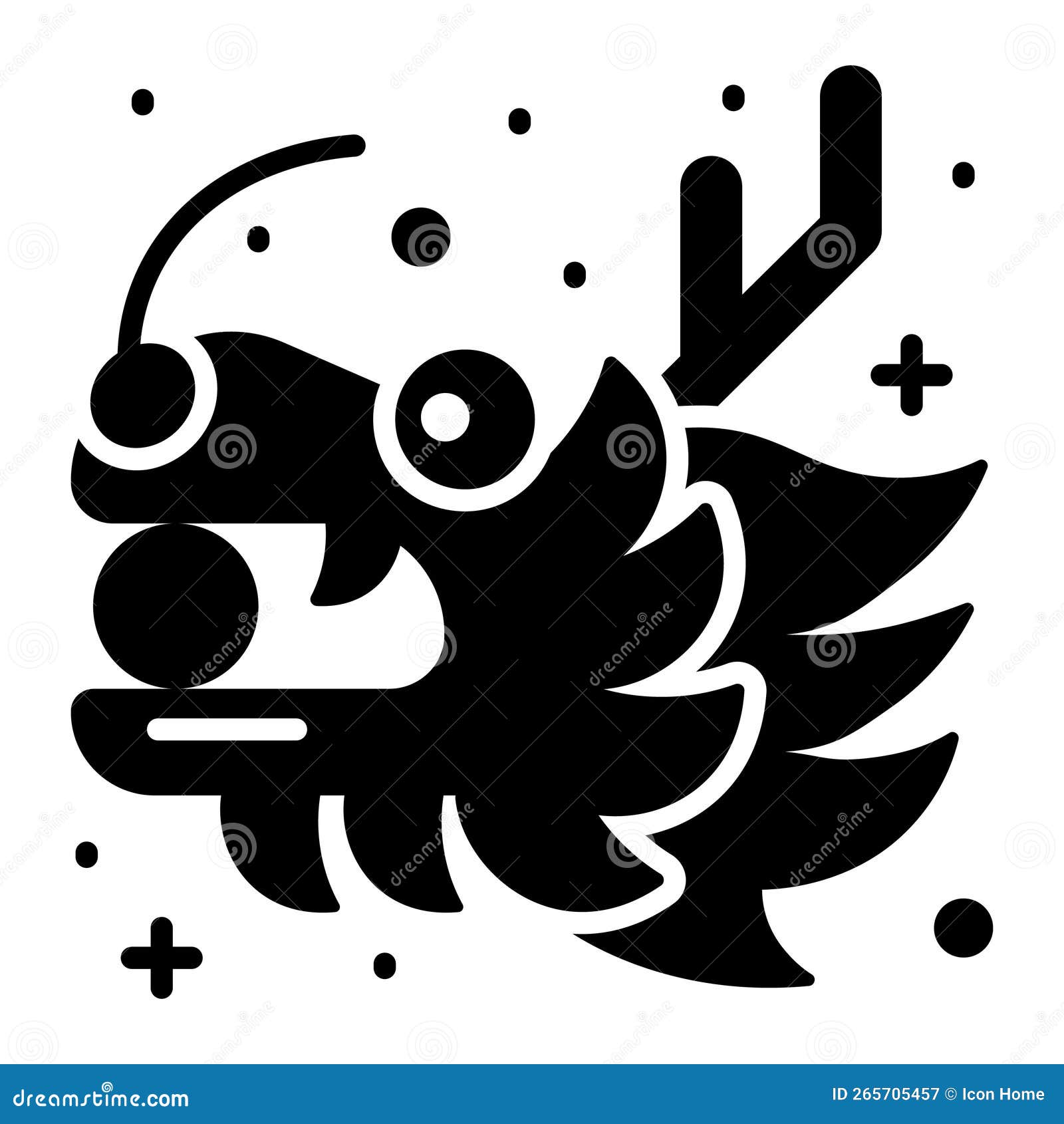Chinese Symbol of Dragon Beautiful Vector Design Stock Vector ...
