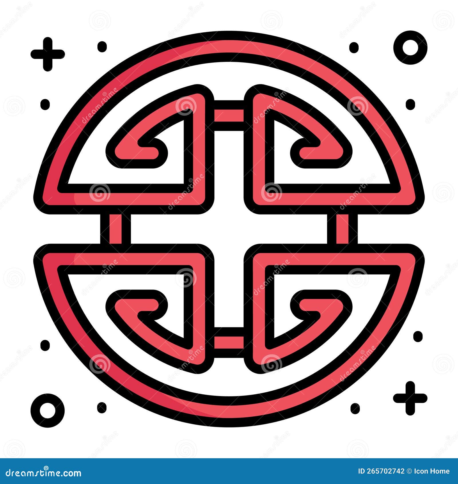 Chinese Symbol Vector Design, Modern Style Stock Vector - Illustration ...