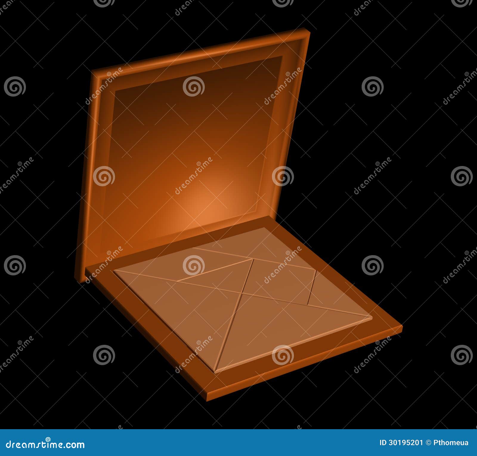 Chinese Tangram Puzzle in a Wooden Box Stock Image - Illustration of ...