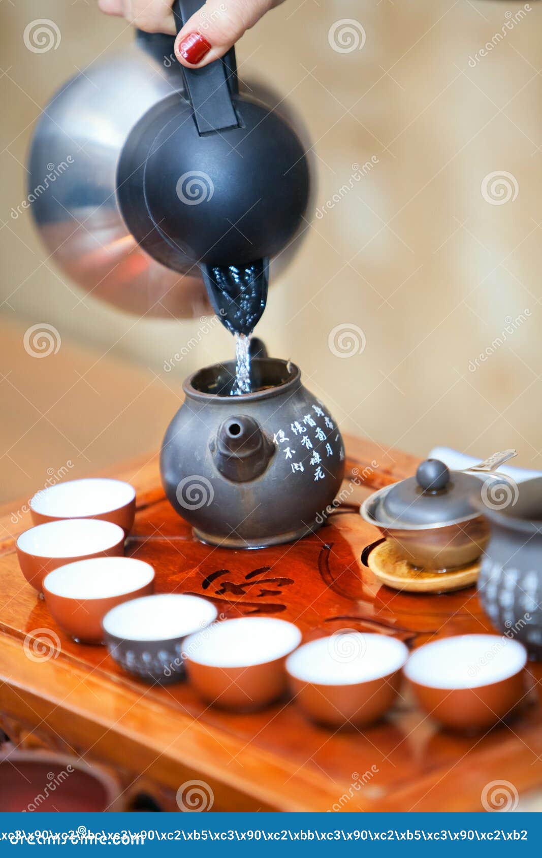 Chinese tea ceremony stock image. Image of east, asia - 66683405
