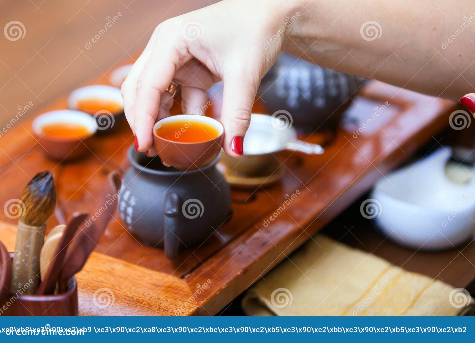 Chinese tea ceremony stock photo. Image of bowl, ceremony - 66683416
