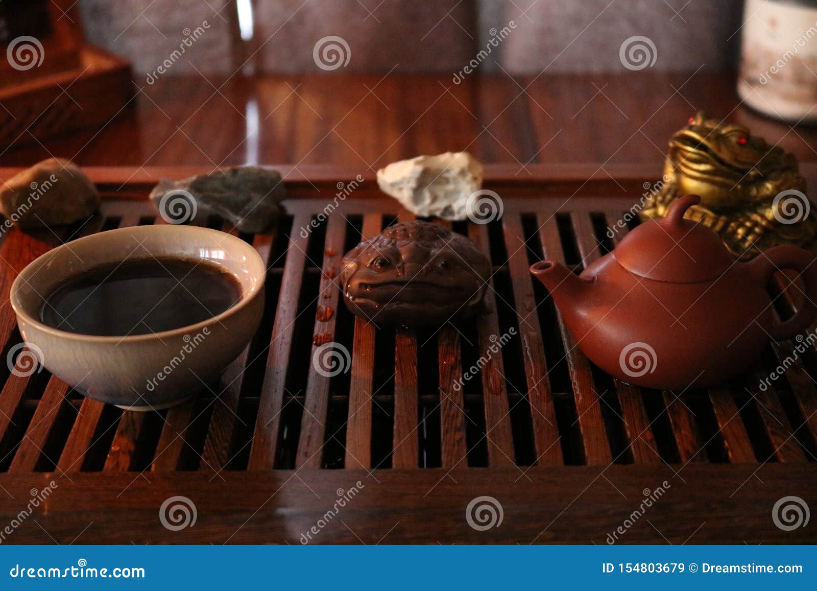 Chinese tea ceremony stock image. Image of traditional - 154803679