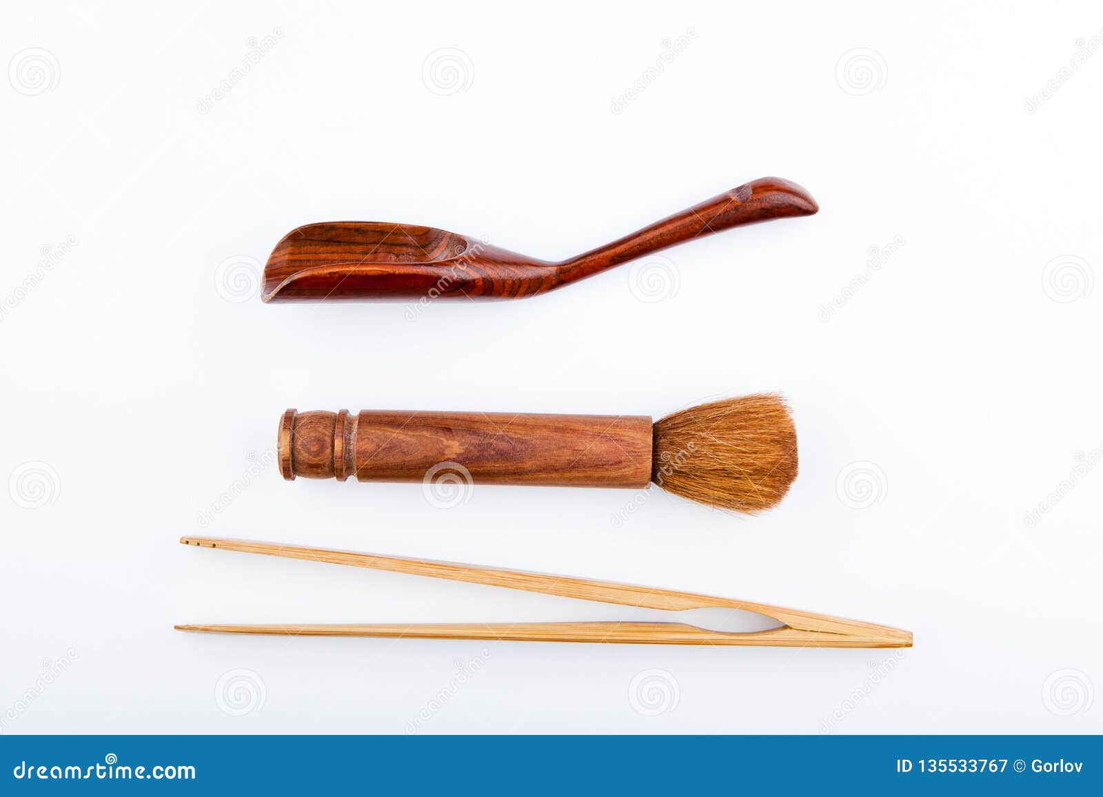 Chinese Tea Instruments Nobody White Background Stock Image - Image of ...
