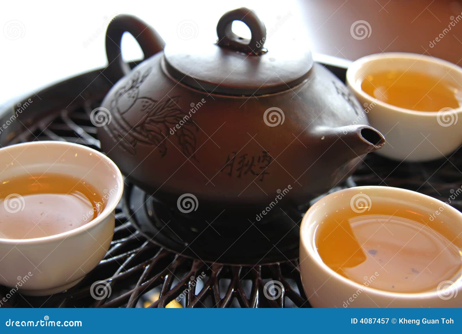 Chinese tea service stock image. Image of traditional - 4087457