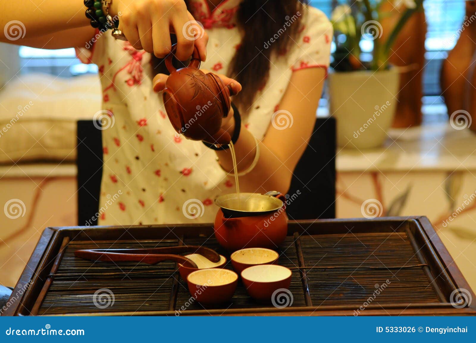 Chinese tea serving stock photo. Image of making, traditional - 5333026