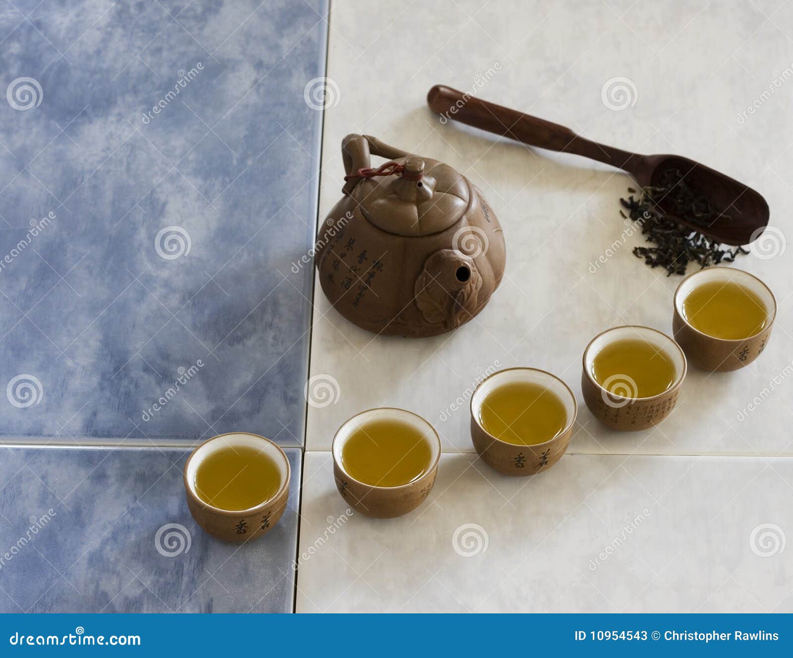 Chinese Tea Set stock image. Image of leaves, beverage - 10954543