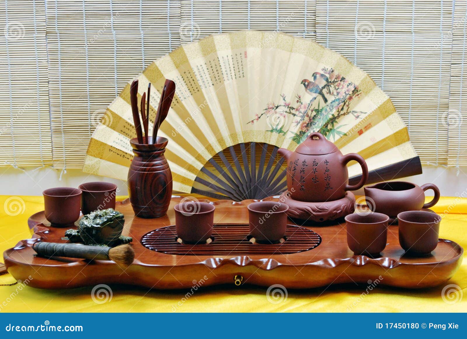 Chinese tea set stock photo. Image of oriental, earthenware - 17450180