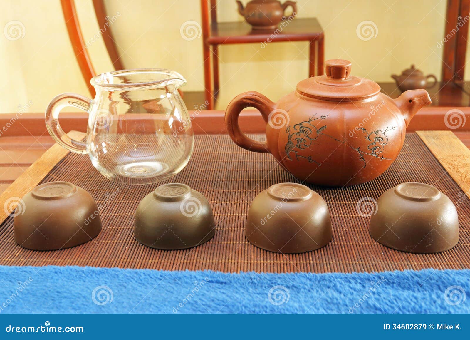 Chinese Tea Set stock image. Image of soothing, coasters - 34602879