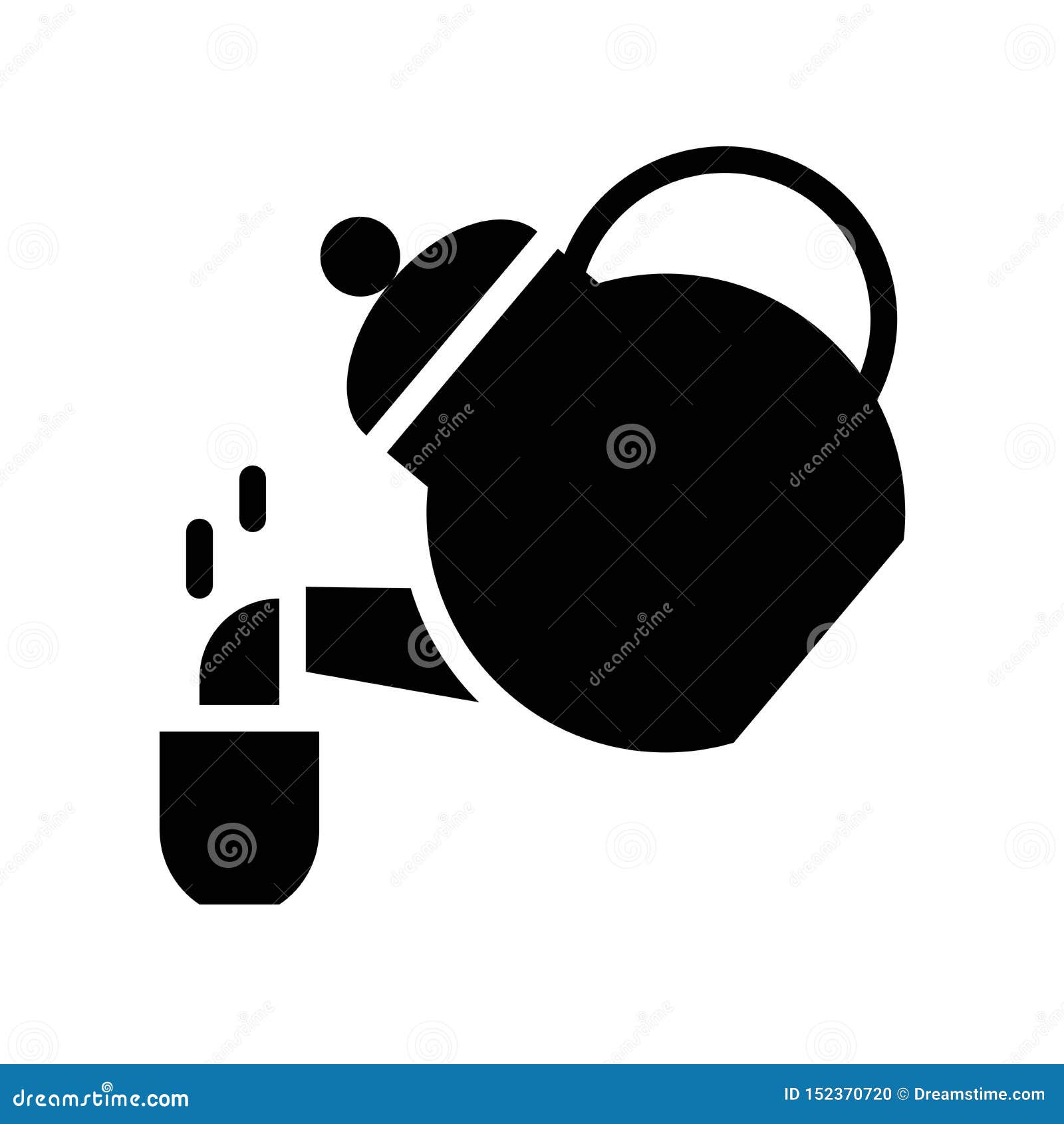 Chinese Tea Vector Illustration, Beverage Solid Style Icon Stock Vector ...