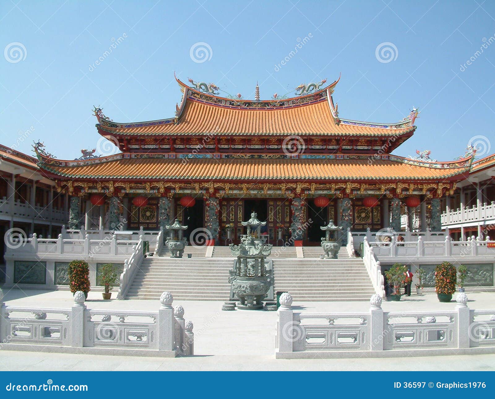 Chinese Tempel (Macao) stock afbeelding. Image of bestemming - 36597