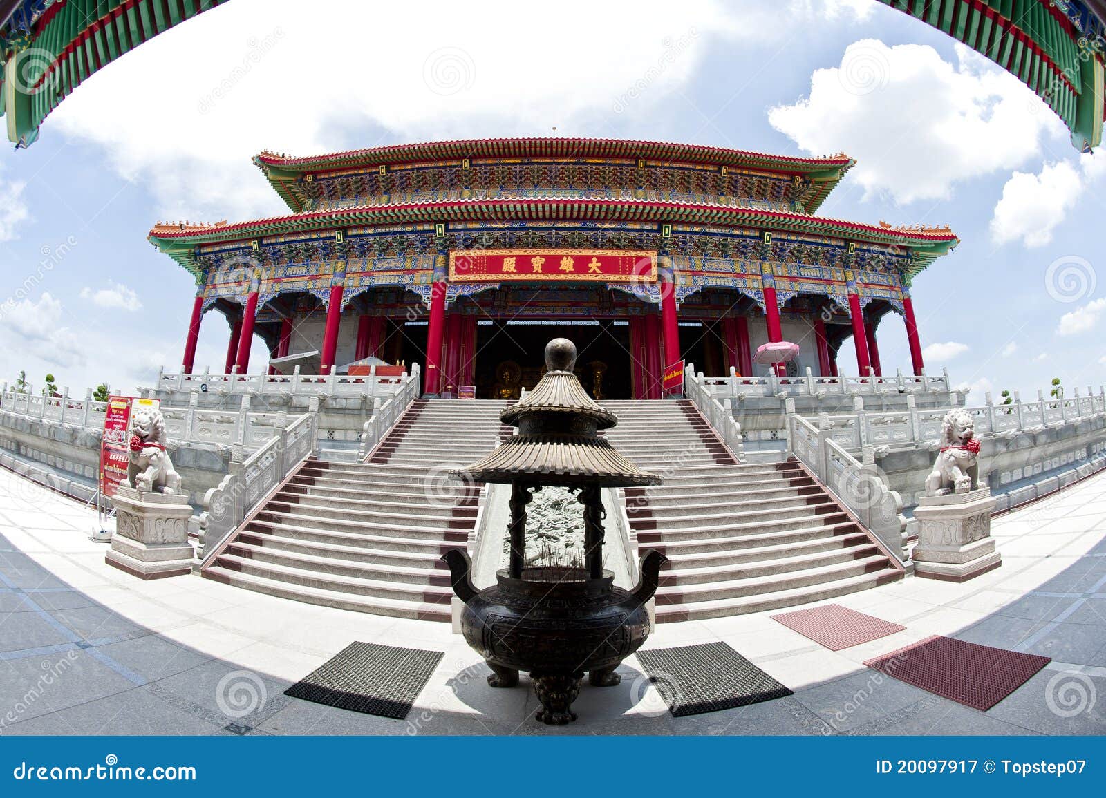 Chinese Temple stock image. Image of door, white, asian - 20097917