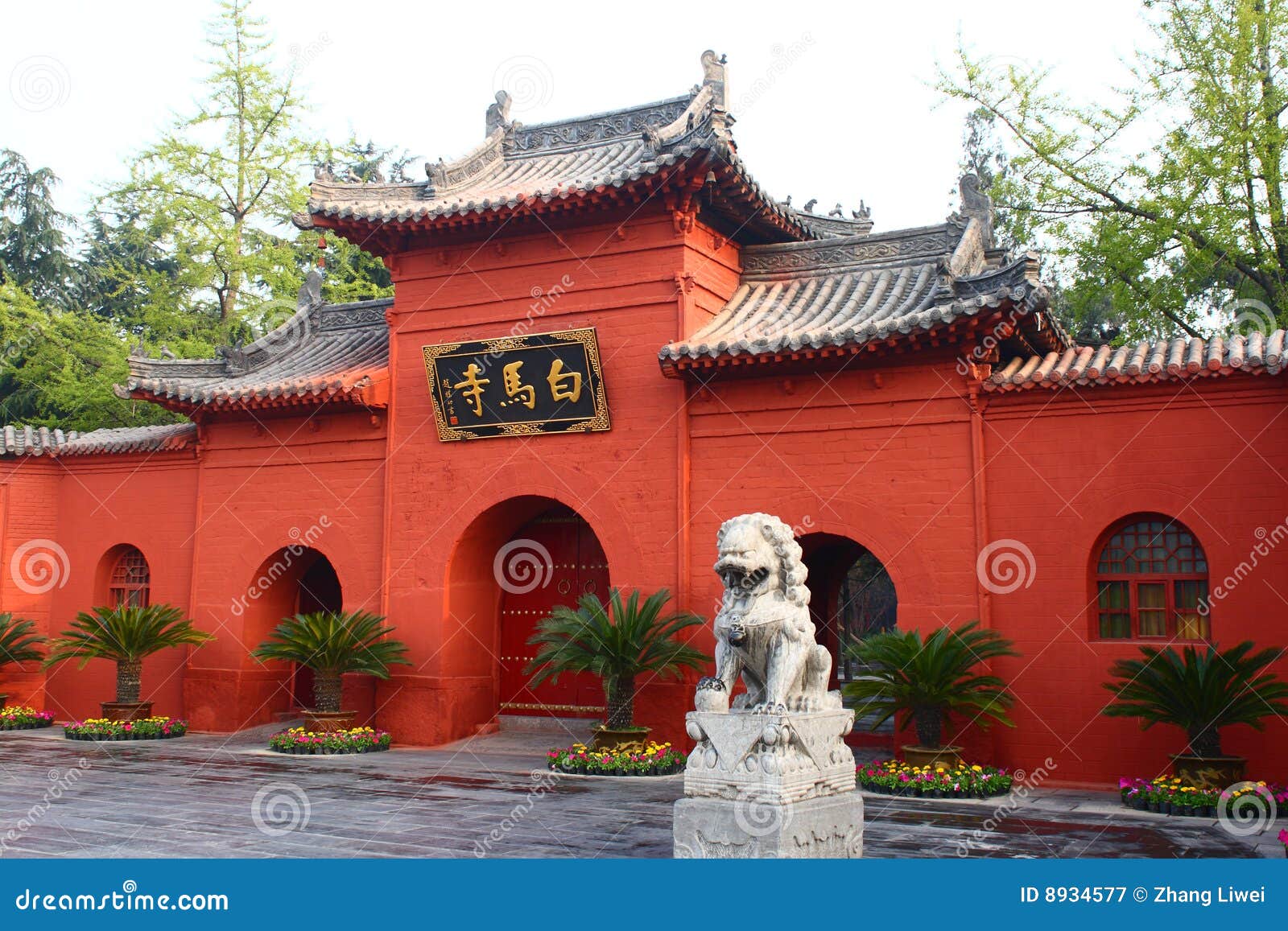 Chinese Temple stock image. Image of tiles, travel, horse - 8934577