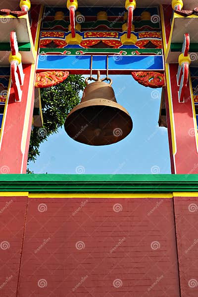 Chinese Temple Bell stock image. Image of buddhism, historic - 23910335