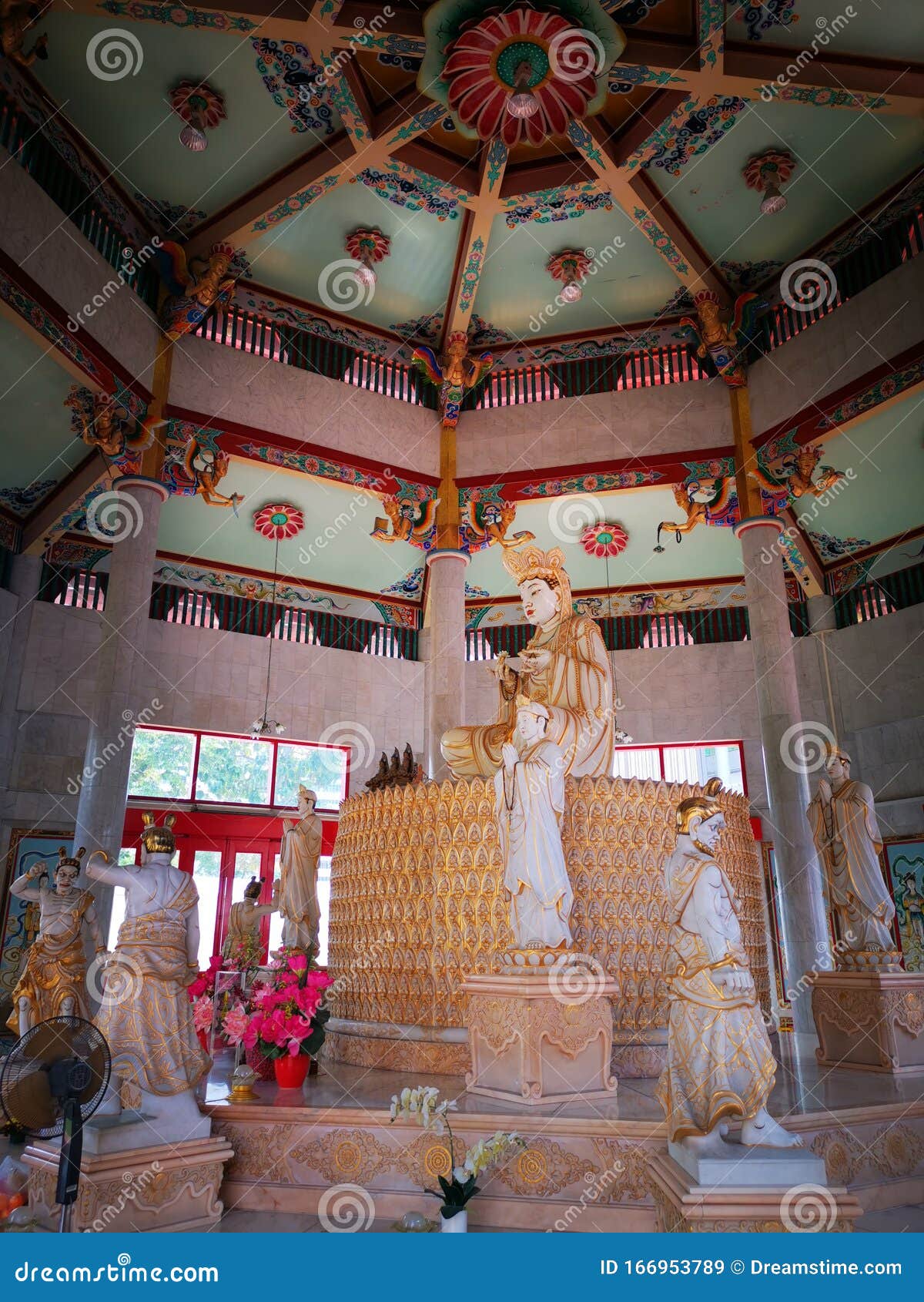 Chinese Temple Buddha stock image. Image of temple, architecture ...