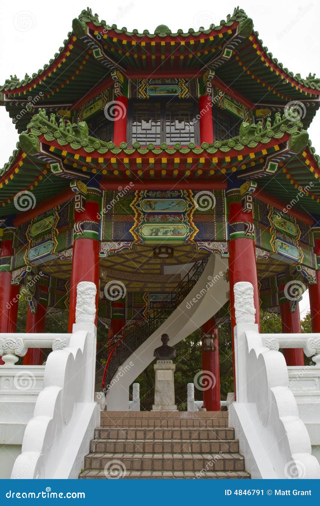 Chinese Temple building stock image. Image of windows - 4846791