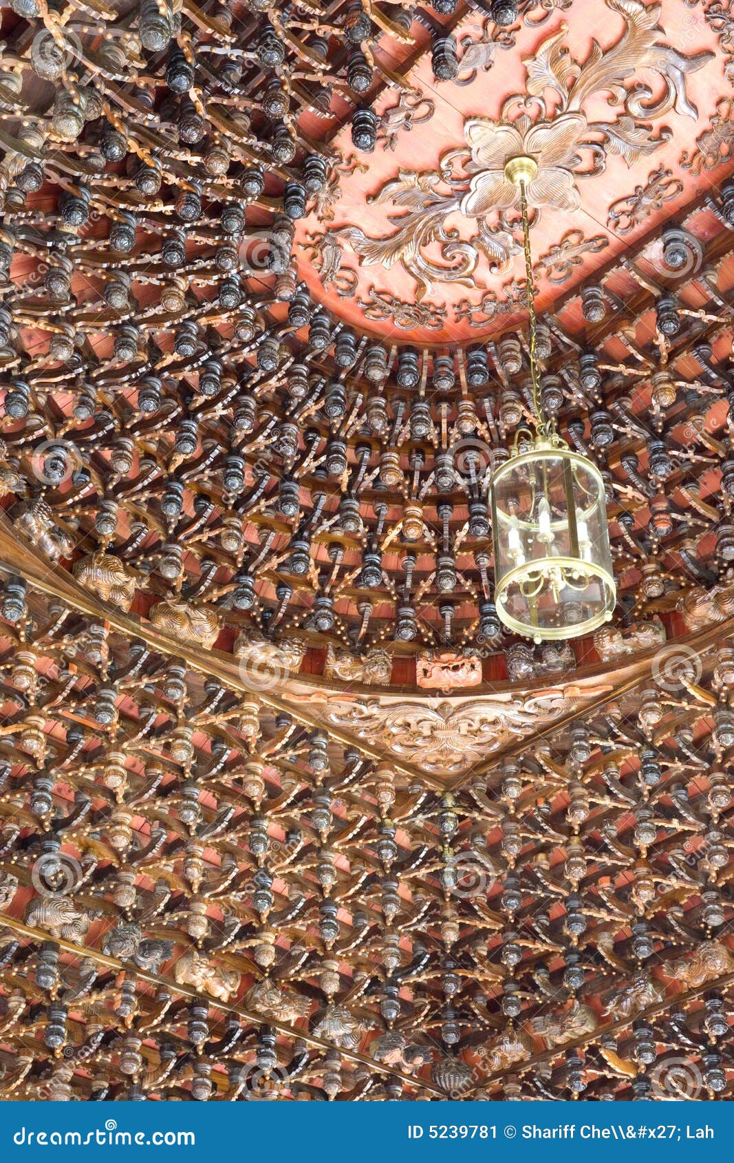 Chinese Temple Ceiling stock image. Image of lamp, lantern - 5239781