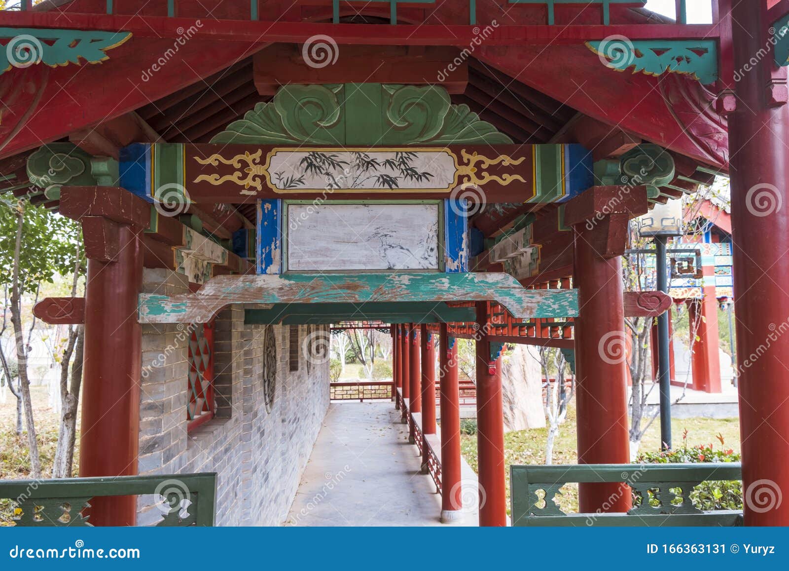 Chinese Temple decoration stock image. Image of chinese - 166363131