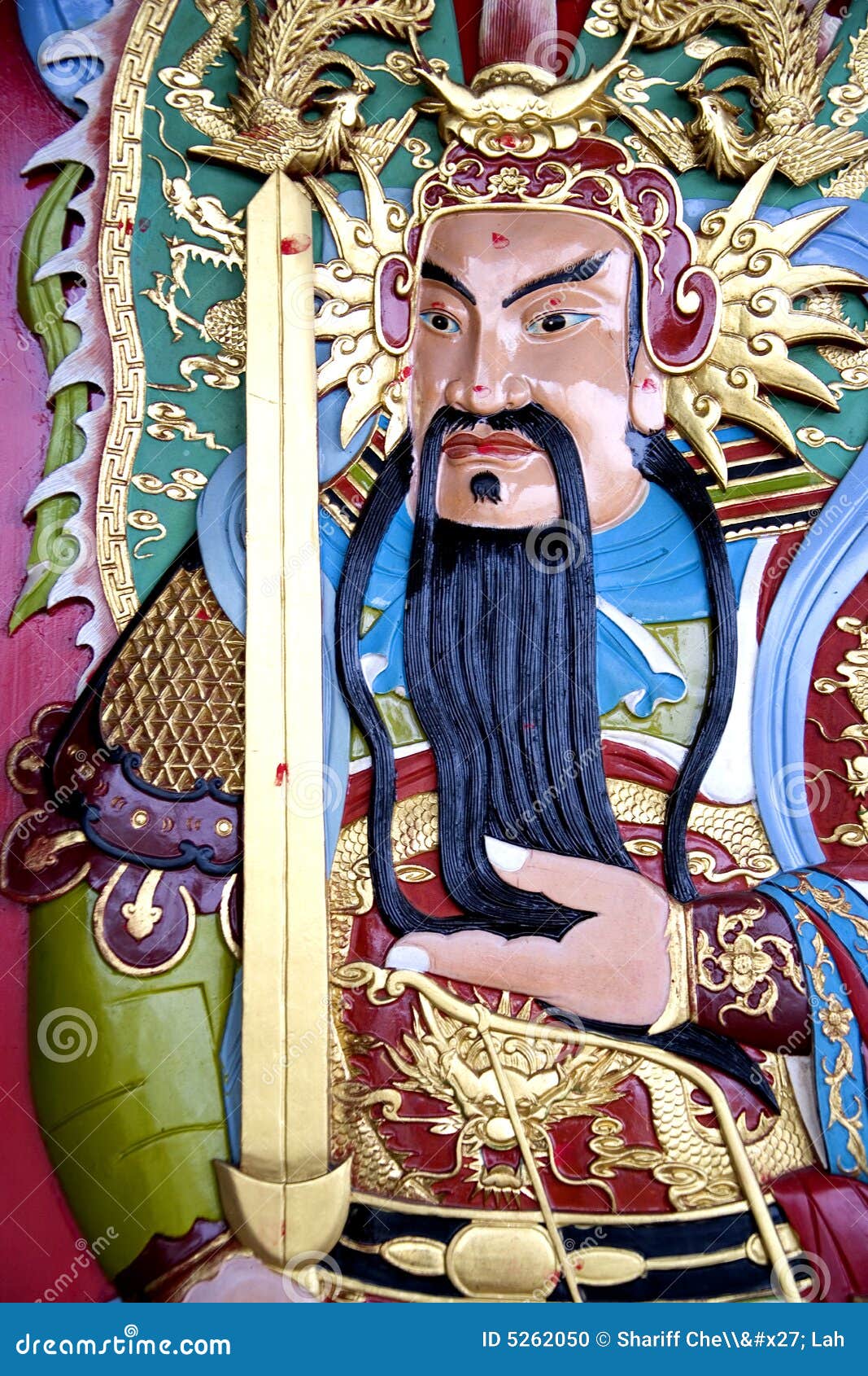 Chinese Temple Deity stock photo. Image of buddhism, deity - 5262050