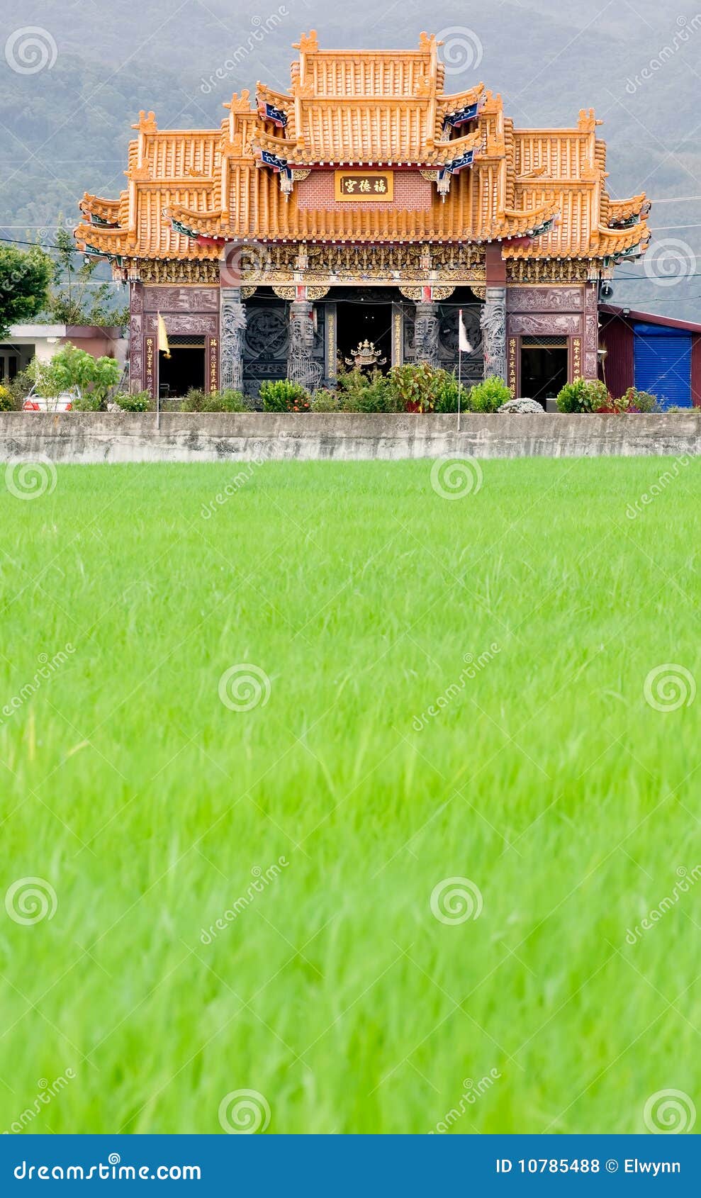 Chinese temple on the farm stock photo. Image of historic - 10785488