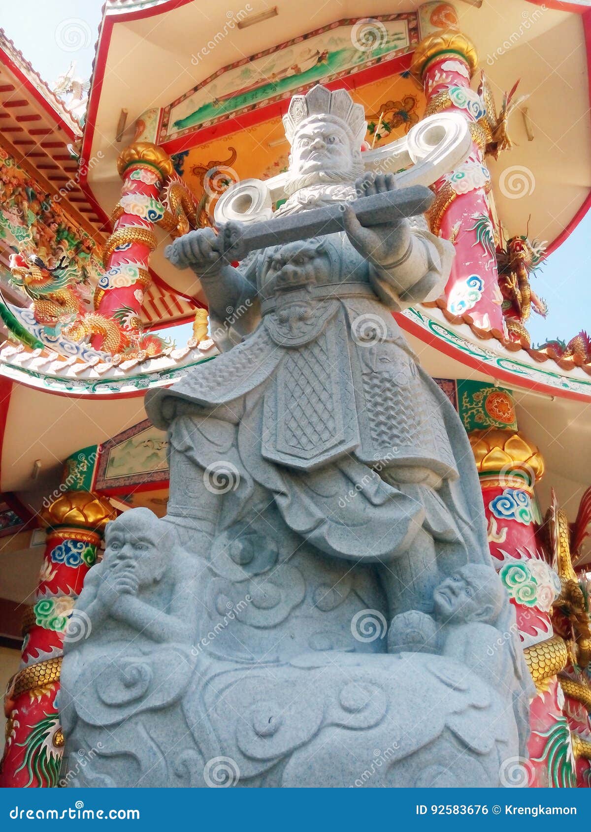 Chinese temple stock photo. Image of buddhism, buddha - 92583676