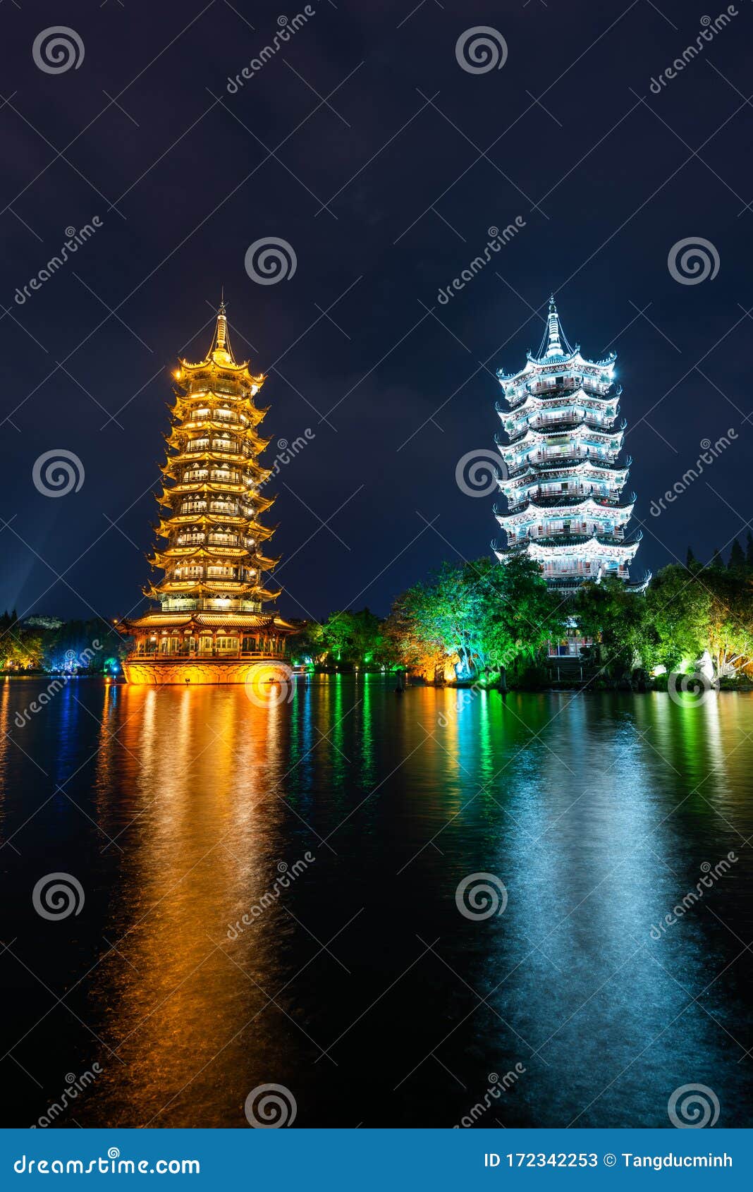 Chinese Temple in Guilin China Stock Image - Image of historic ...