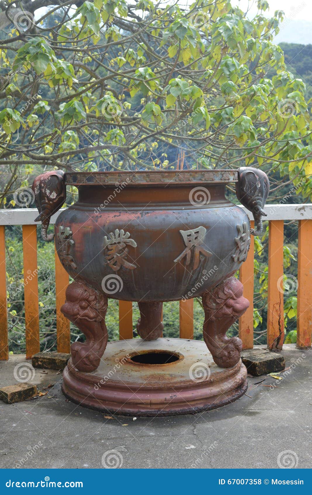 Chinese Temple incense pot editorial stock photo. Image of architecture ...