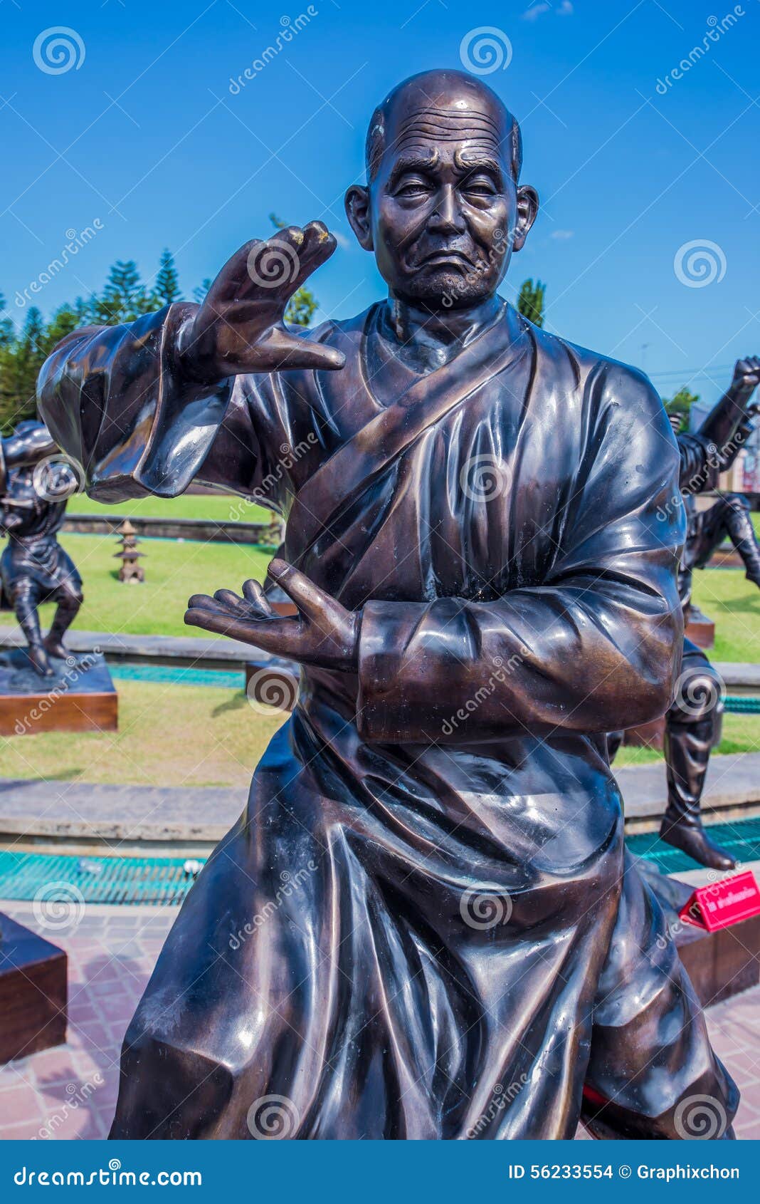 Chinese Temple stock photo. Image of kung, buddhist, statue - 56233554