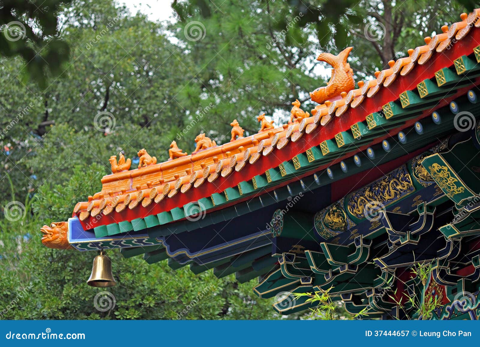 Chinese temple roof tile stock image. Image of history - 37444657